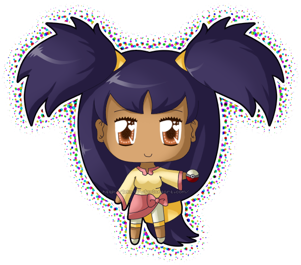 Pokemon Iris Cute Chibi - (630x550) Png Clipart Download