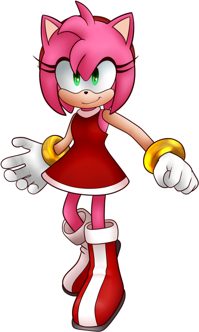 Amy Render Redraw By Pokesthepocky - Amy Rose Deviantart Render ...