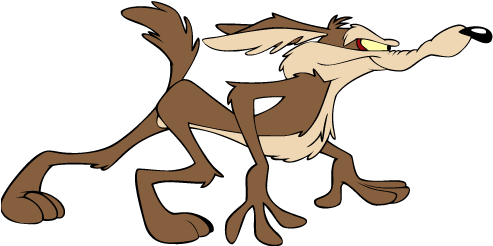 Cartoon Coyote Clipart - Wile E Coyote Running - (500x269) Png Clipart ...