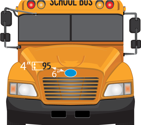California Unit Number - School Bus - (700x529) Png Clipart Download
