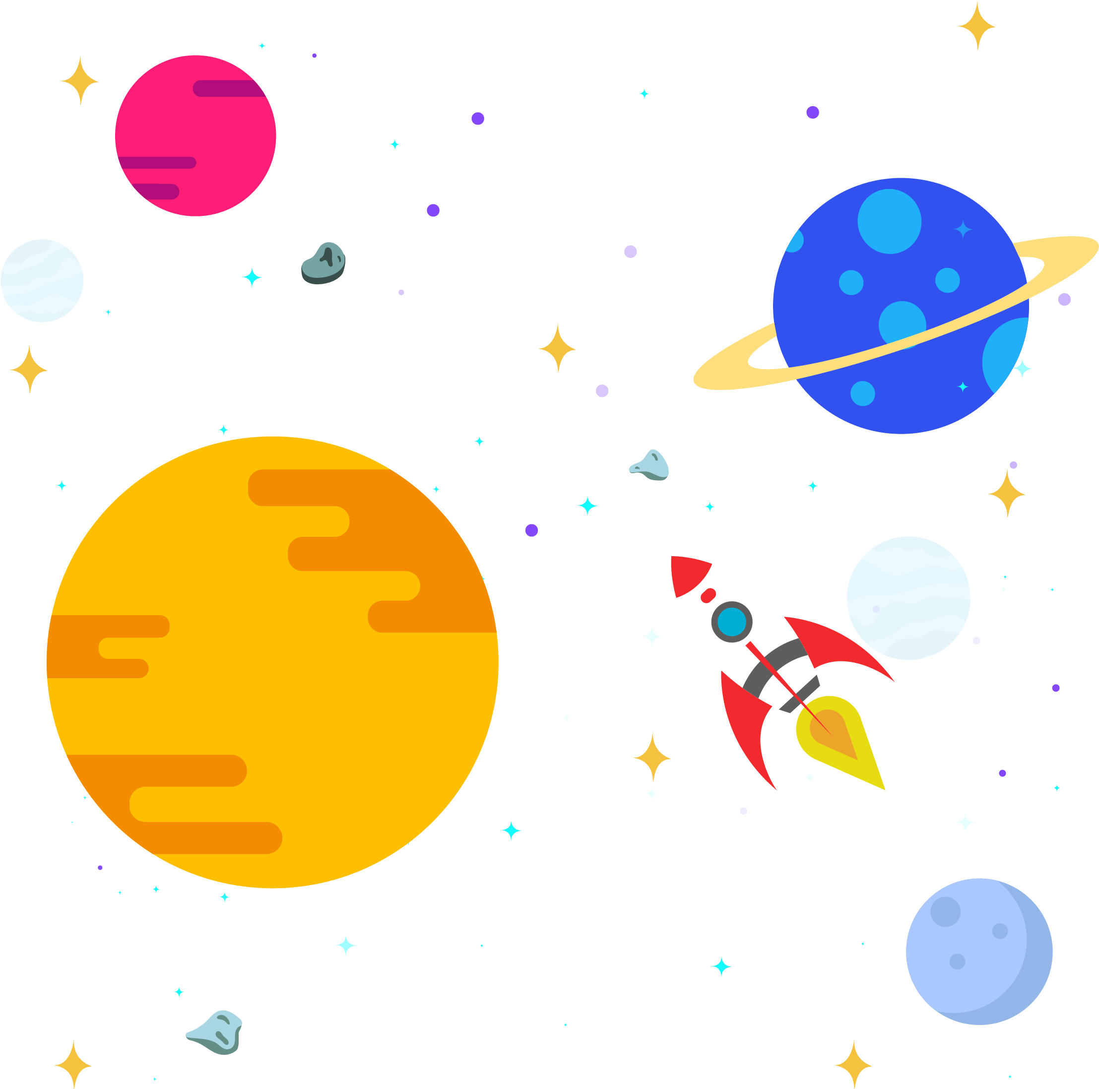 Outer Space Solar System Clip Art - Outer Space - Full Size PNG Clipart ...