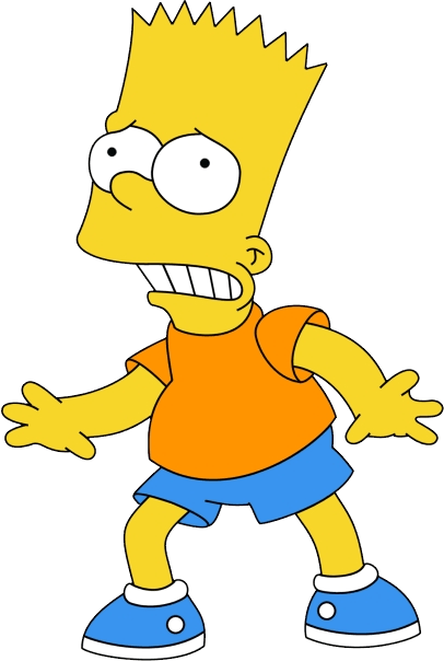Bart Simpson Transparent Background - (406x604) Png Clipart Download