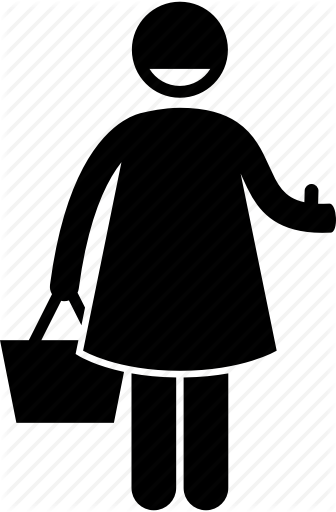 Customer Clipart Consumer - Consumer Eating Icon - (336x512) Png ...