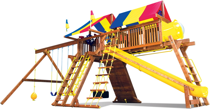 Rainbow's - Backyard Playworld - (892x447) Png Clipart Download