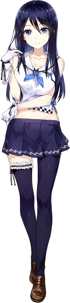  Anime School Girl Full Body 520x1200 Png 