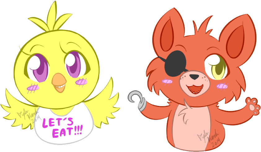 Fnaf7 - Cartoon - (887x547) Png Clipart Download