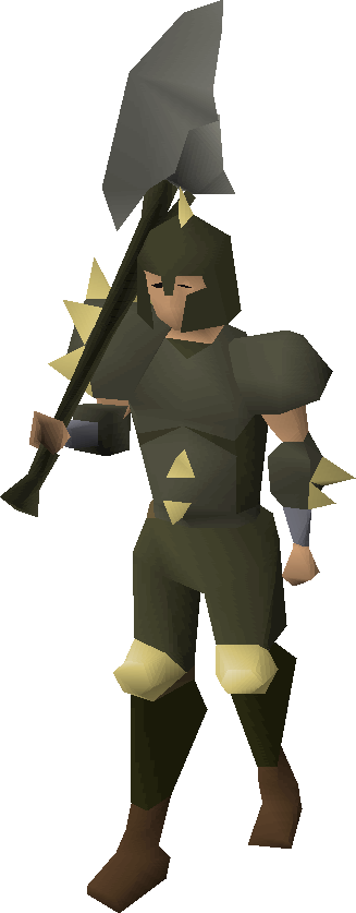 S Armour Equipped - Dharok Set - (327x837) Png Clipart Download