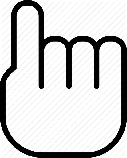 Finger Clipart Indicator - Hand Indicator - (413x512) Png Clipart Download