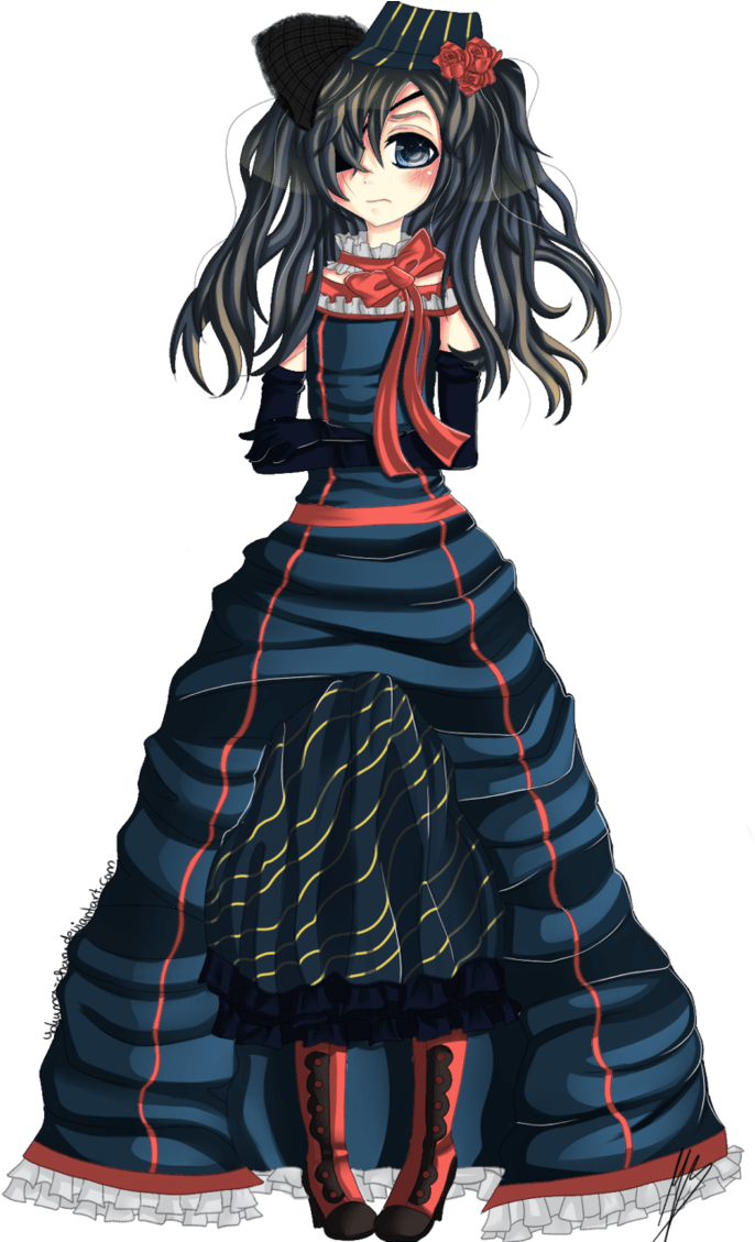 Ciel As A Girl - (709x1128) Png Clipart Download