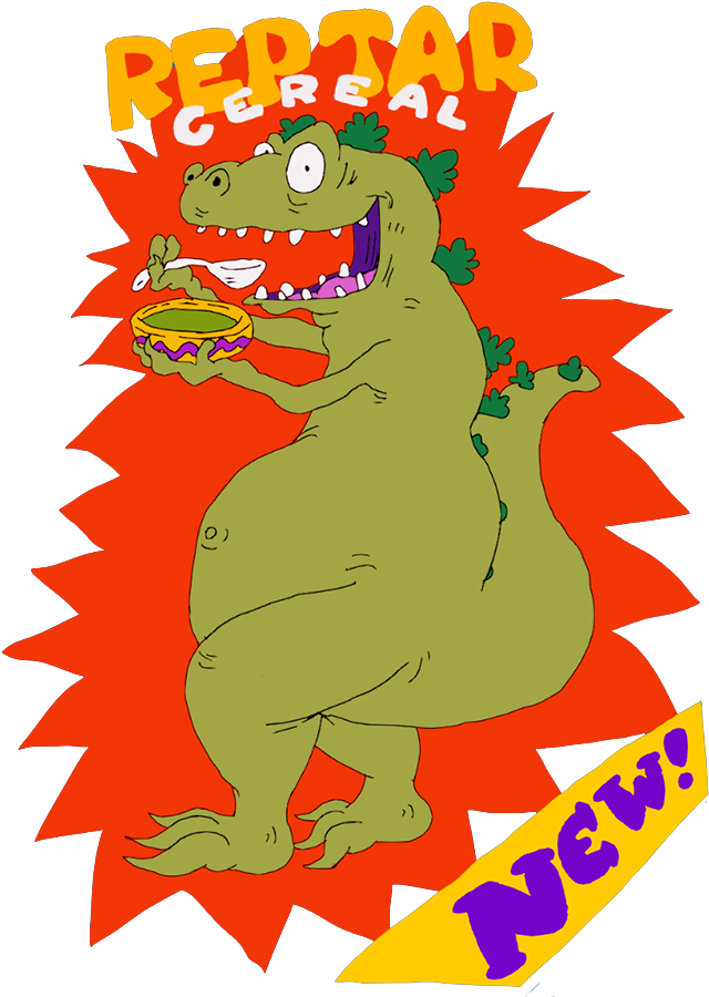 Reptar Cereal By Nixwerld - Reptar - (661x900) Png Clipart Download