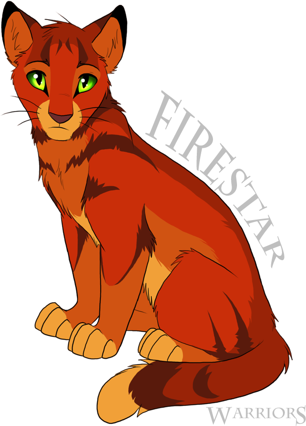 How To Draw A Warrior - Warrior Cats Firestar Drawing - (663x899) Png ...