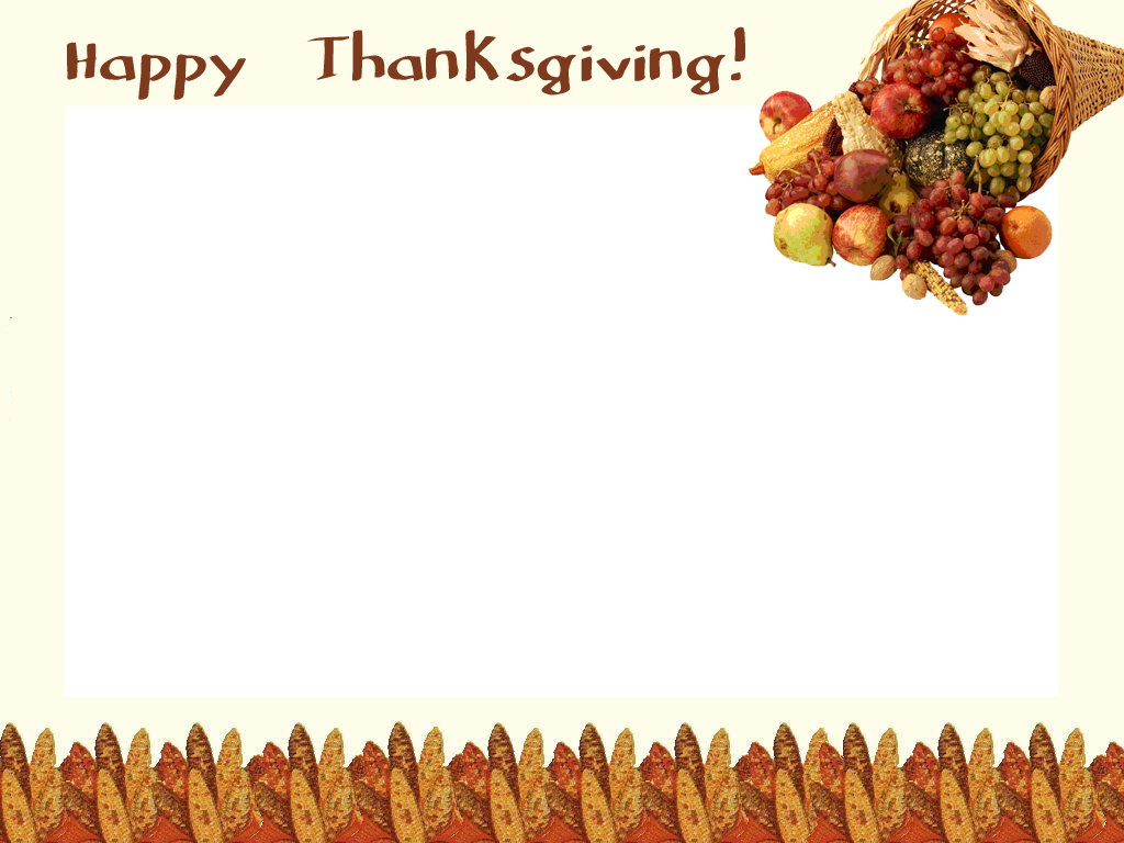 Thanksgiving Day Frame - Thanksgiving Food Drive Sticker - (1024x768 ...
