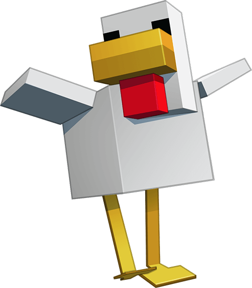 Minecraft Clipart Transparent Gif - Minecraft Chicken Transparent ...