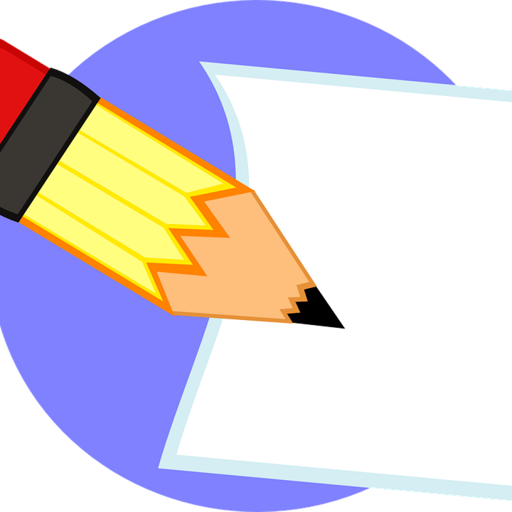 Pencil And Paper Clipart Write Pencil Paper Free Vector - Paper With ...