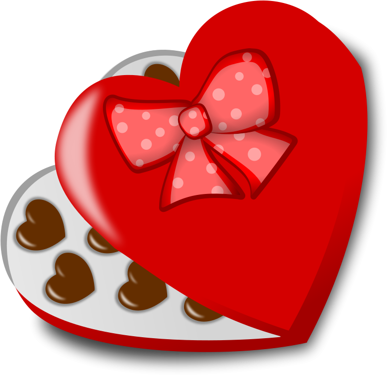 Valentine Candy Clipart - Box Of Chocolates Clip Art - Full Size PNG ...