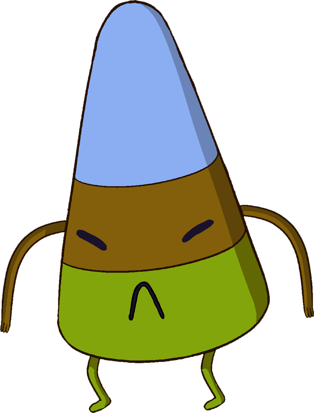 Candy Corn Shady - Adventure Time Candy Kingdom People - (997x1313) Png ...