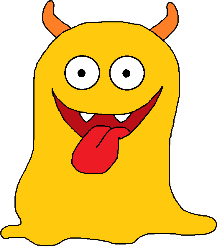 Yellow Monster Clipart