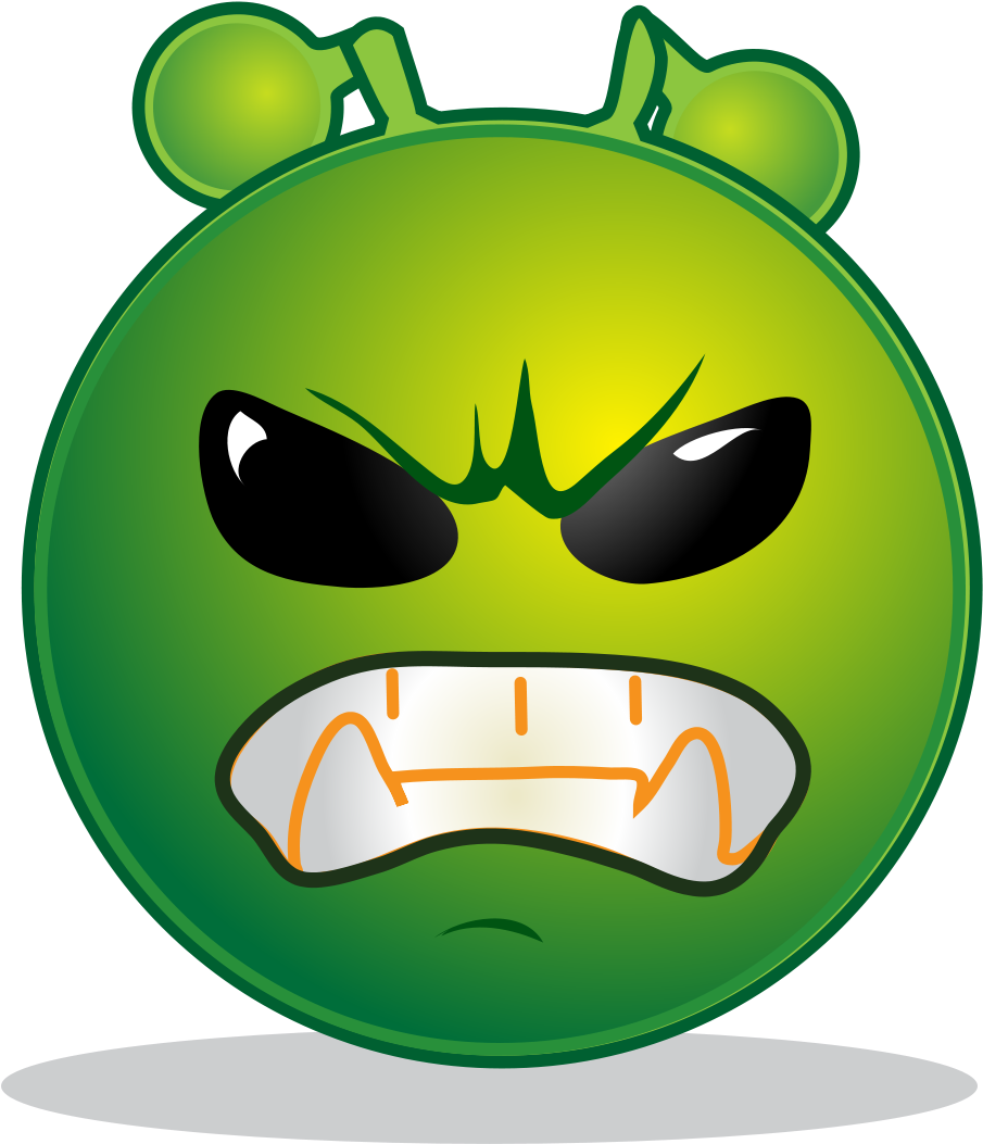 Grrr Smiley - (1000x1268) Png Clipart Download
