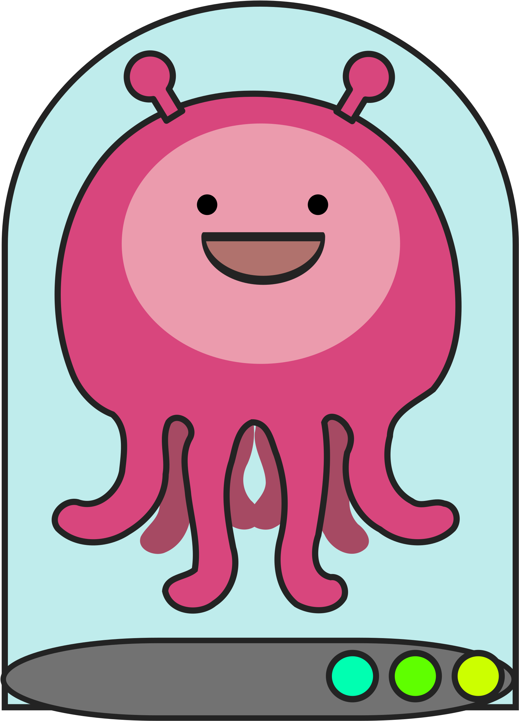Cute Cartoon Alien - Cute Cartoon Alien Transparent - Full Size PNG ...