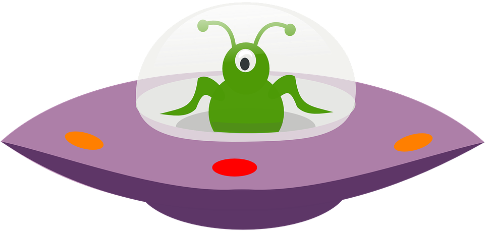 Saucer Clipart Space - Cartoon Ufo Png - (960x480) Png Clipart Download
