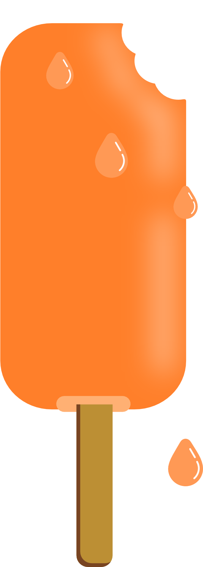 Free Vector Graphic Orange Ice Cream Stick 960x1920 Png Clipart