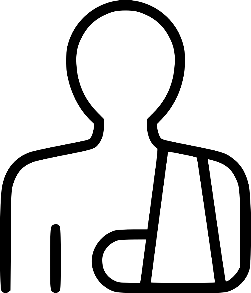 Png File - Arm Sling Clip Art - (842x980) Png Clipart Download