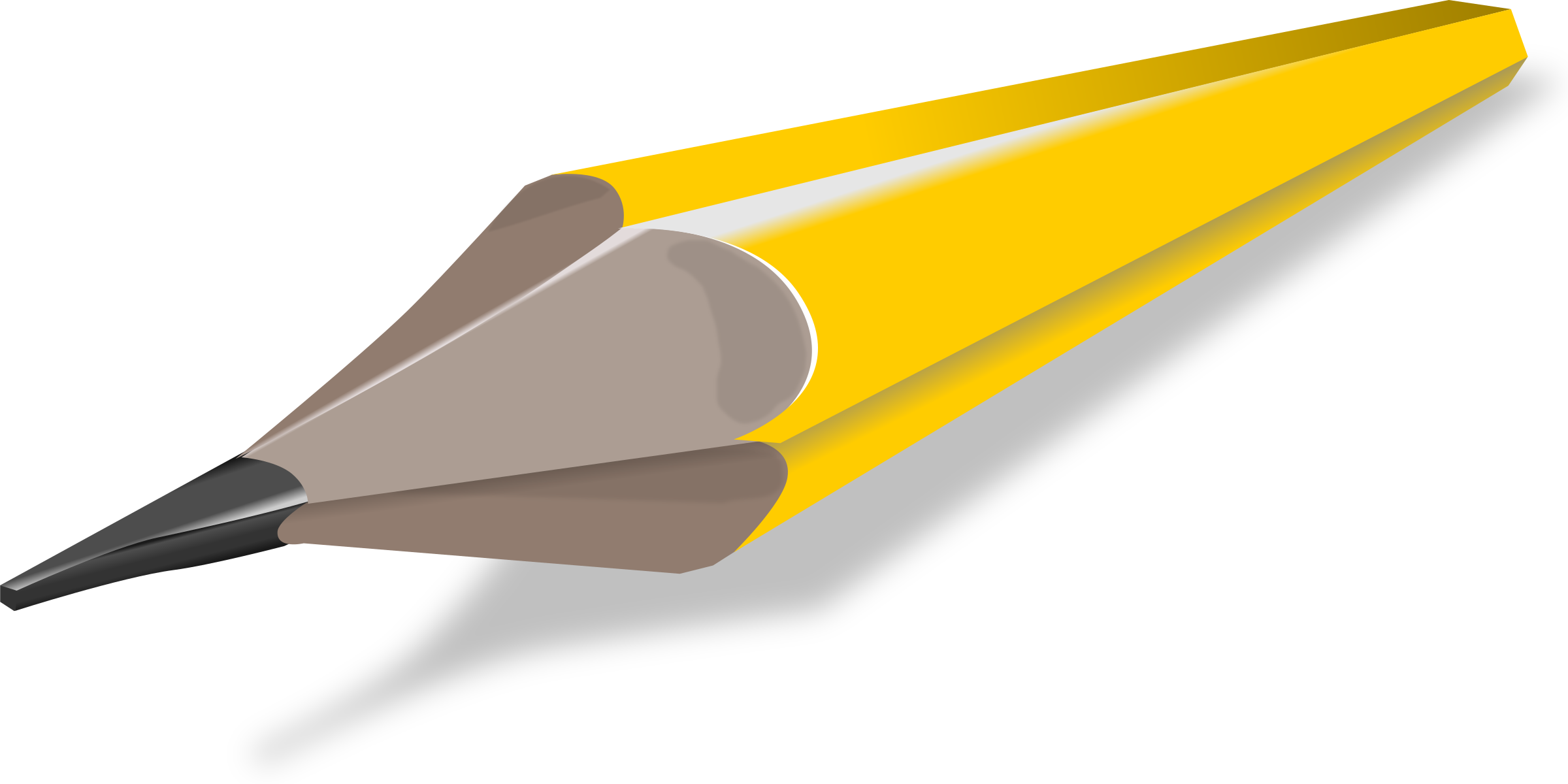 Pencil - Pencil Vector - (2400x1200) Png Clipart Download