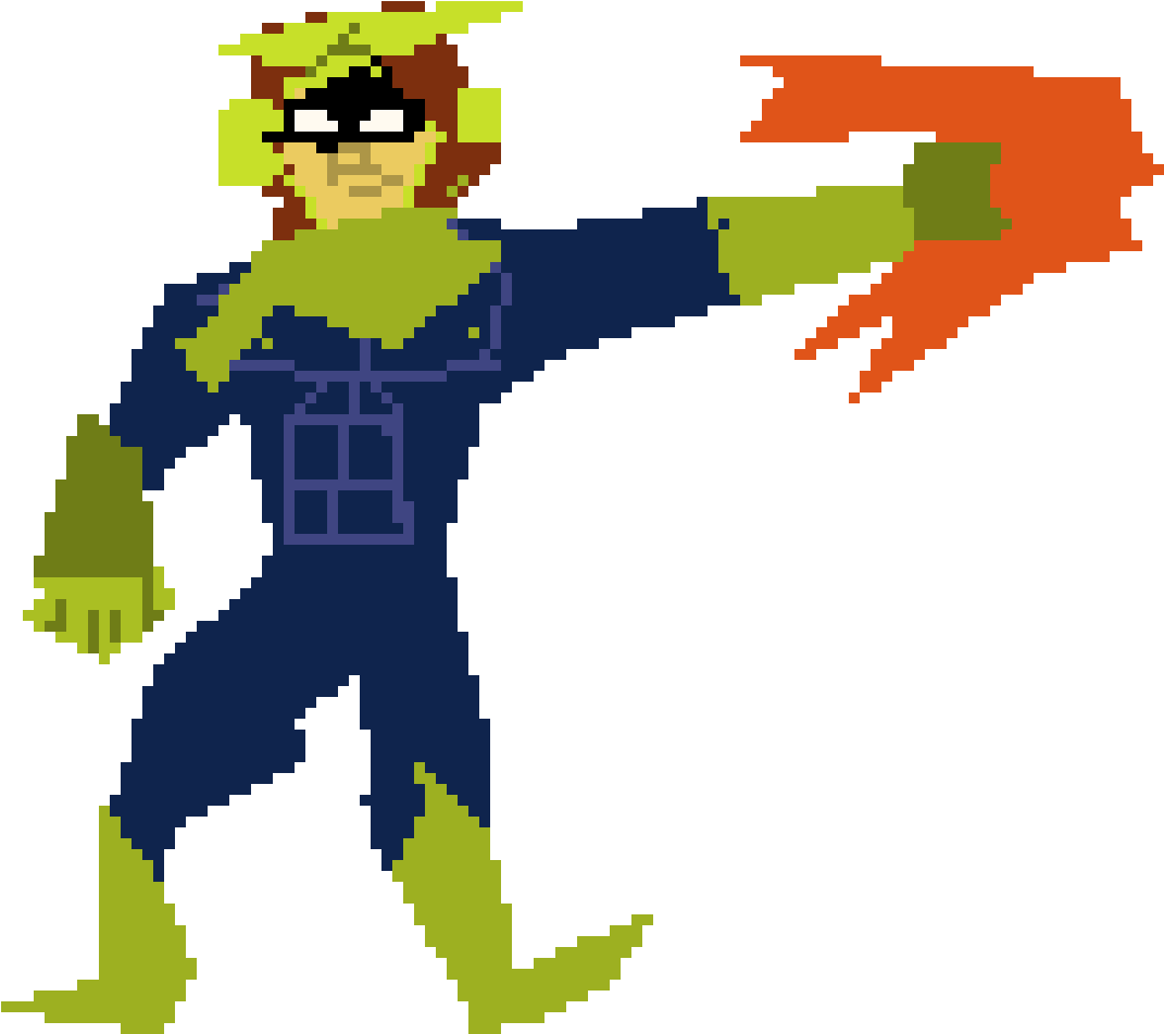 Falcon Punch - Pixel Art - (1350x980) Png Clipart Download