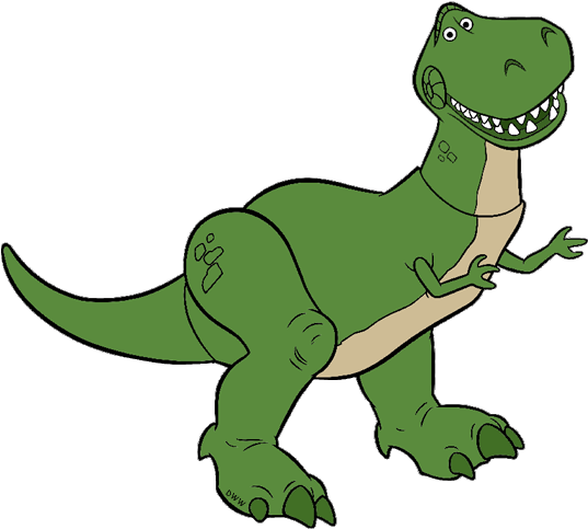 T Rex Clip Art - Rex Toy Story Clipart - (550x492) Png Clipart Download
