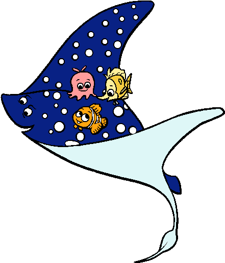 Stingray Clipart Starfish - Finding Nemo Mr Ray Coloring - (467x532 ...
