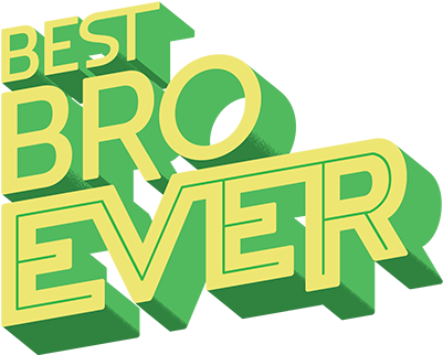 Best Bro Ever - Graphic Design - (420x480) Png Clipart Download