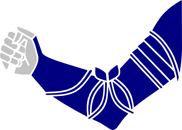 Right Arm Clipart - Blue Arms Png - (600x428) Png Clipart Download