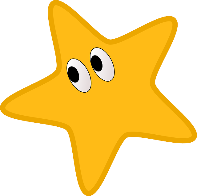 Star, Eyes, Yellow, Smiley, Funny, Happy - Star Cartoon - (640x639) Png ...