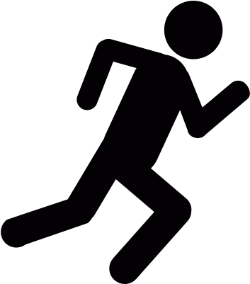 Running Stick Figure Vector - Stick Figure Running - (400x400) Png ...