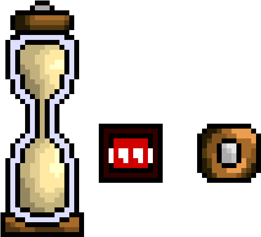 Hourglass - Hourglass Pixel Art - (630x550) Png Clipart Download