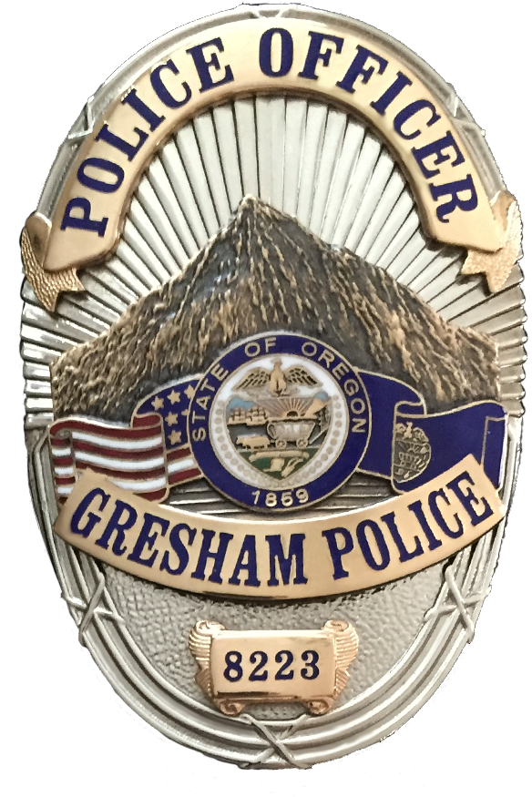 8223 Badge - Gresham Police Department Badge - (600x900) Png Clipart ...