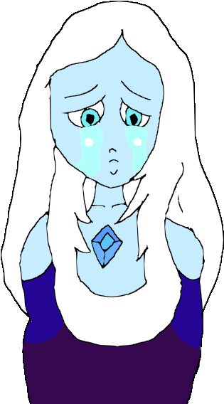 A Crying Diamond By Sailor-rebecca - Cartoon - (552x605) Png Clipart ...