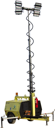13 Kwh Light Tower Generator - Light Tower - (293x576) Png Clipart Download