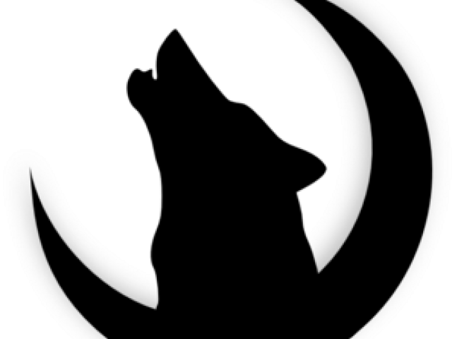 Moon Clipart Wolf - Wolf Howling At The Moon Clipart - (640x480) Png ...