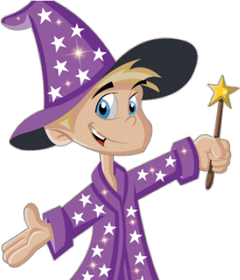 Fizzard The Wizard - Cartoon - (400x400) Png Clipart Download