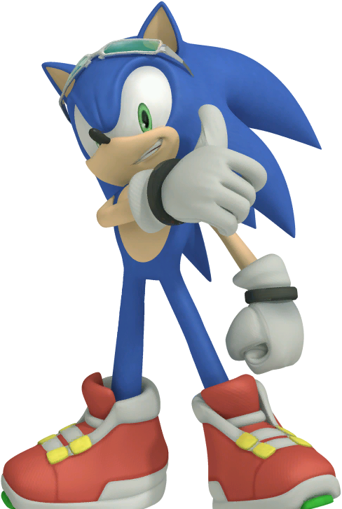 Thumbs Up - Sonic Free Riders Sonic - (1024x1024) Png Clipart Download