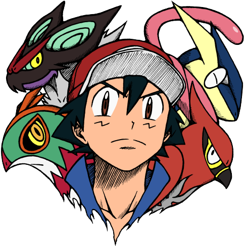 Ash Alolan Drawing - (500x506) Png Clipart Download