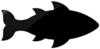 Black Fish Clipart - Fish Clipart Black - (512x512) Png Clipart Download
