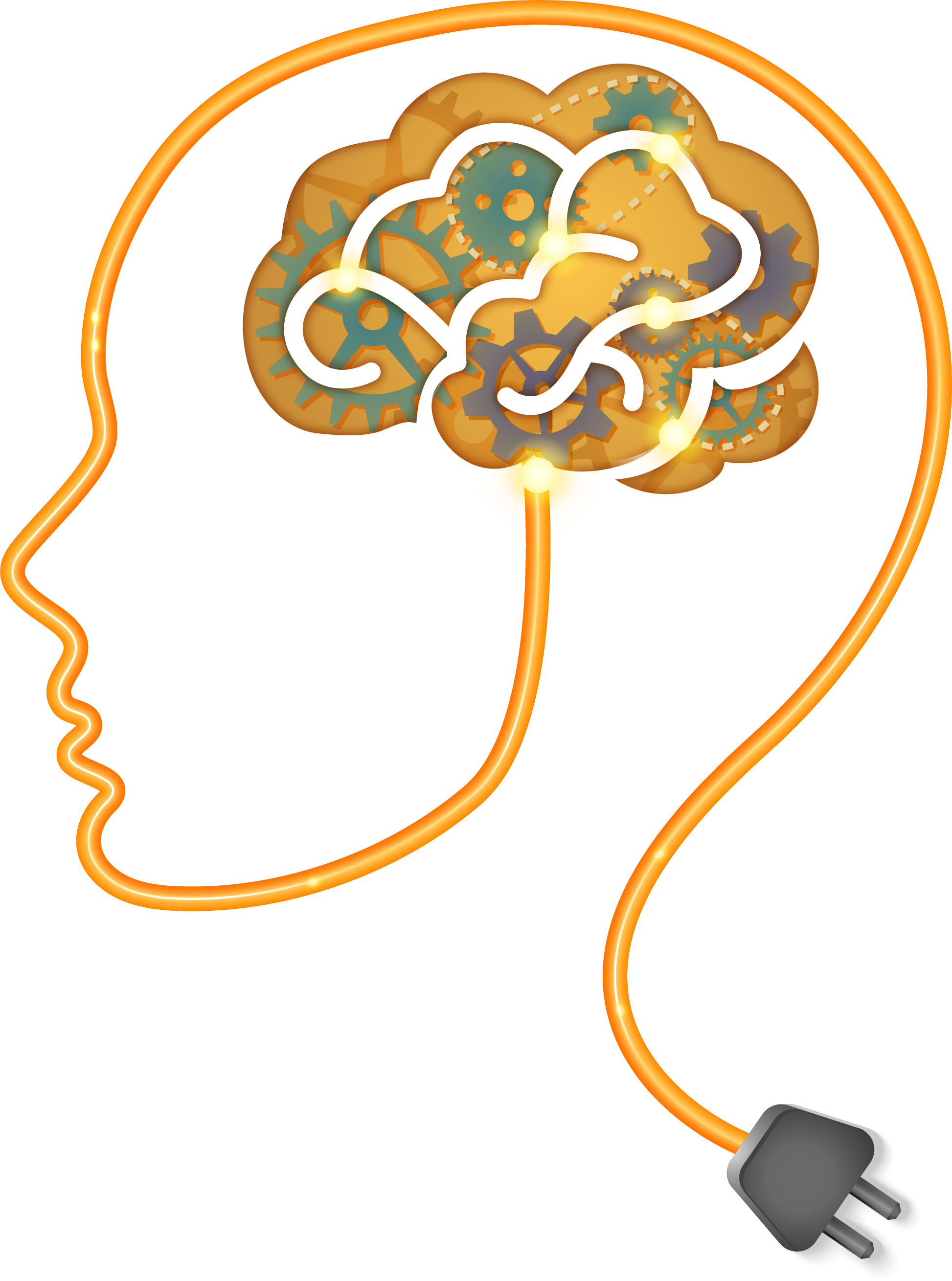 Brain Neurofeedback Icon - Clip Art Brain Vector Png Icon - (1946x2619 ...