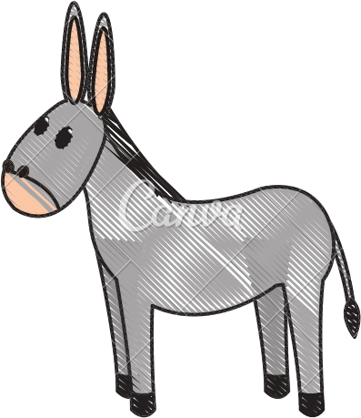 Mule Clipart Cute - Vector Graphics - (550x550) Png Clipart Download