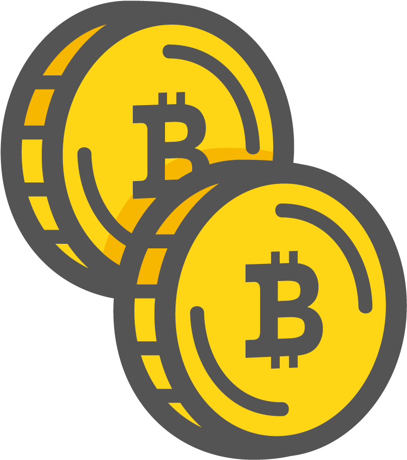 Best Bitcoin Wallet - Double Bitcoin - (1000x1000) Png Clipart Download