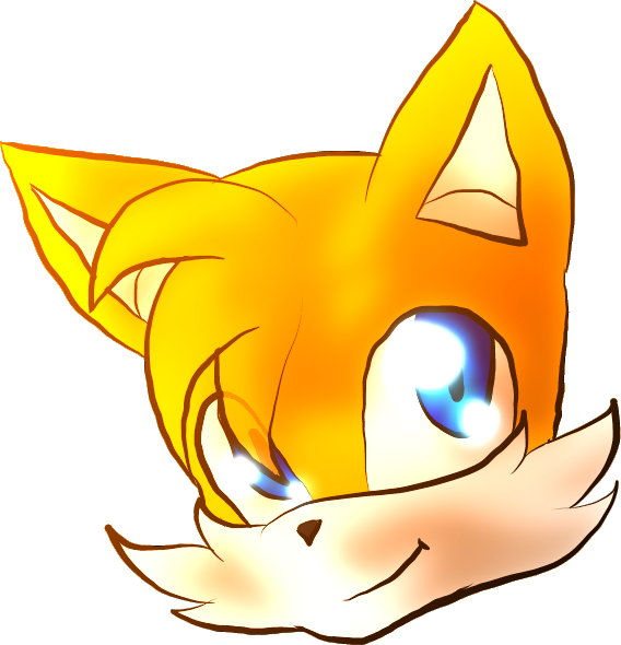 Tails The Fox - Cartoon - (568x590) Png Clipart Download