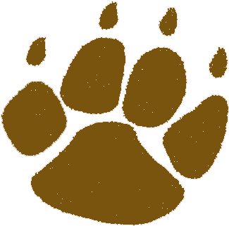 Animal Paw Prints Clip Art - Bear Paw Print Clipart - (424x400) Png ...