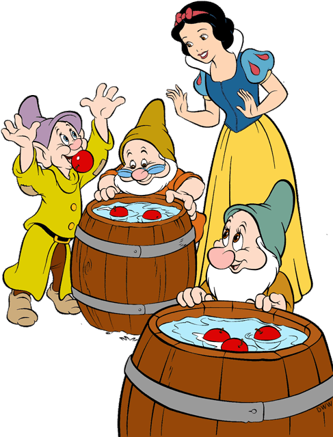 Clip Art Snow White And The Seven Dwarfs - Snow White And The Seven ...