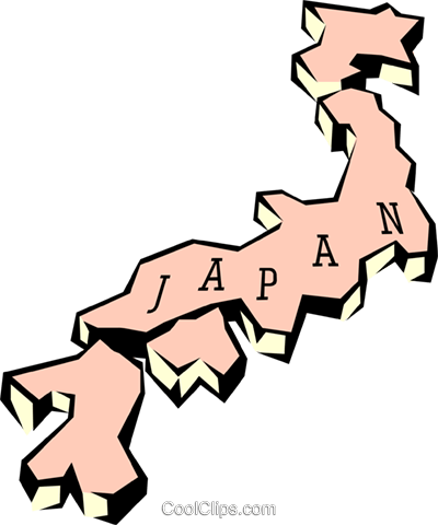 Japan Map Royalty Free Vector Clip Art Illustration - Japan Map Royalty ...